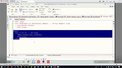 ders 17 pl sql for loop döngü youtube