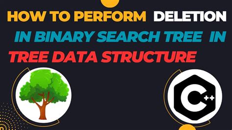 How To Perform Deletion In Binary Search Tree Algorithm Program In C Youtube