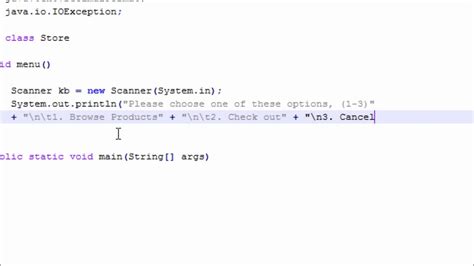 Java Project 1 Making A Stores Menu Pt 1 Cmd Youtube