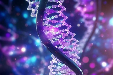 Premium Ai Image Dazzling Dna Unveiling The Vibrant World Of Genetic Decoding Through Macro