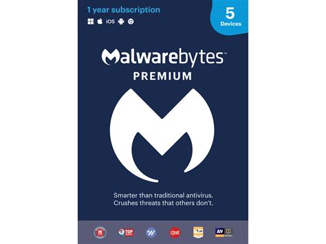 Malwarebytes Premium 5 Devices 1 Year Key Card Texas Outlet