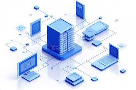 Hosting Infographic For Aspnet Web Development Stock Illustration