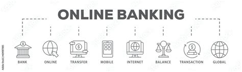 Open Banking Banner Web Icon Vector Illustration Concept For Financial Technology With An Icon