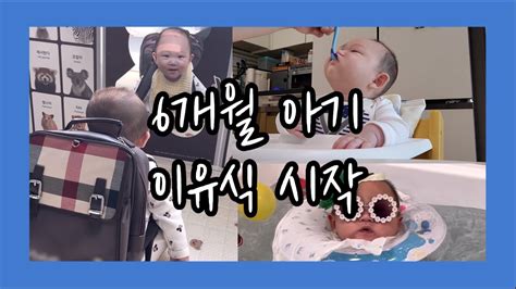 육아vlog 6개월 아기 워킹맘 🥣 베베쿡 시판 이유식 초기 1 미음 베이비카페 송도 어린이집 0세반