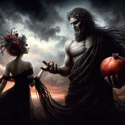 Premium Photo Hades And Persephone Dark Mythology Illustration