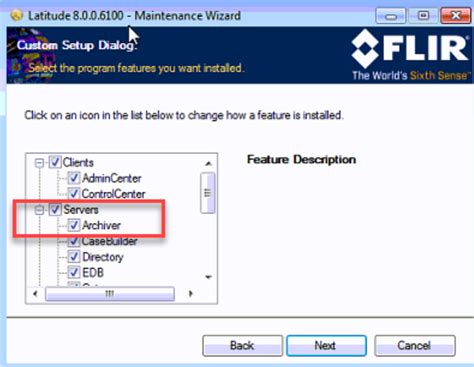 FLIR Latitude How To Add A New Archiver