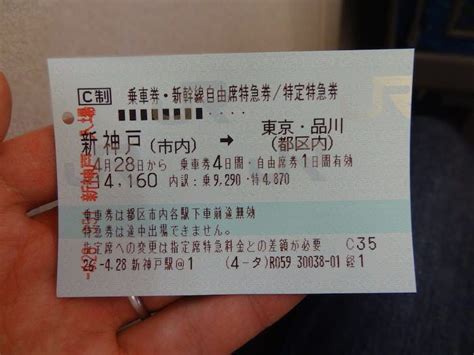 新幹線の切符
