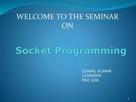 Socket Programming Pptx Computer Networking Computing