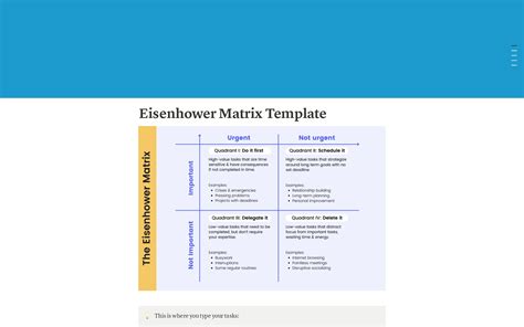 Eisenhower Matrix Template By Sir Henry James Notion Marketplace