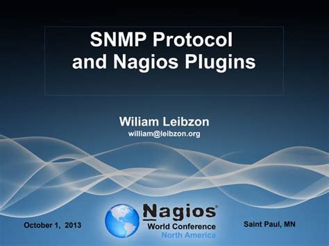 Nagios Conference 2013 William Leibzon Snmp Protocol And Nagios