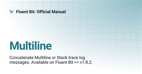 Multiline Fluent Bit Official Manual