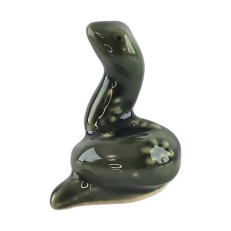 Статуетка змія керамічна зелена 26003a — ціна 41 грн у каталозі Статуетки Купити товари для дому