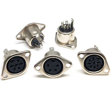 10pcs Computer Keyboard Socket 3p 4p 5p 6p 7p 8p Din S Terminal