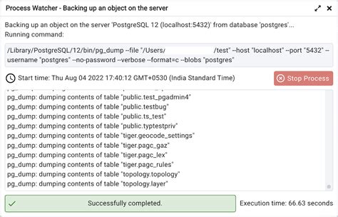 Processes — Pgadmin 4 812 Documentation