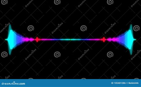 abstract audio visualizer equalizer digital illustration backdrop stock illustration