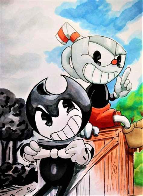 Pin By Vincent Valdez On Cuphead Bendy And The Ink Machine Old Cartoons Cartoon Crossovers