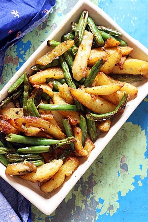 Aloo Beans Spiced Potatoes With Green Beans Cook Click N Devour