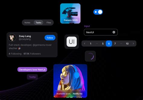 کتابخانه Nextui در ری اکت و Next Js کتابخانه رابط کاربری مدرن، سریع و زیبا فرانت اندی