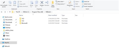 windows 10 msbuild does not have a microsoft cpp folder super user