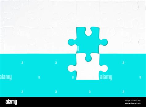 Blank Jigsaw Puzzle With The Final Piece Waiting To Be Inserted Achievement Determination And