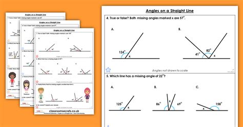 Angles On A Straight Line Homework Extension Year 5 Properties Of Shape Classroom Secrets