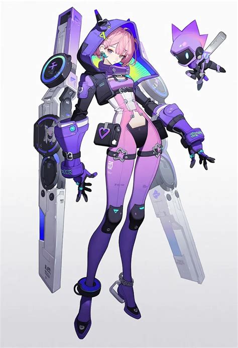 机甲娘 机娘 Oc服设 Ootd 小红书 花瓣网