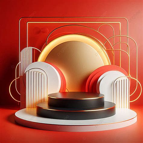 세련된 제품 쇼케이스를 위한 3d 렌더링된 연단 지휘대 제품 쇼케이스 제품 모형 배경 일러스트 및 사진 무료 다운로드 Pngtree