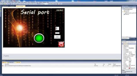 how to use serial port rs232 in visual basic 2010 using pic youtube