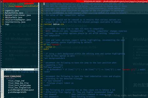 ubuntu安装nerdtree，taglist和winmanager csdn博客