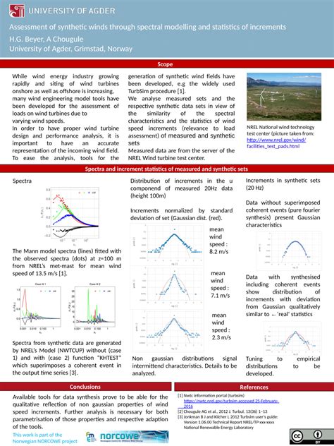 Pdf Assessment Of Synthetic Winds Through Spectral Modelling And Statistics Of Increments