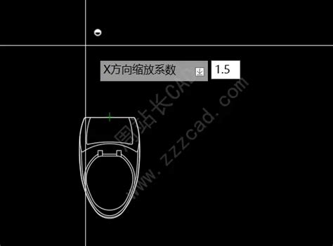 cad图形怎么xy不等比缩放？ 周站长cad
