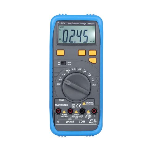 Bside Adm08 True Rms Auto Range Digital Multimeter Ncv Blackblue In