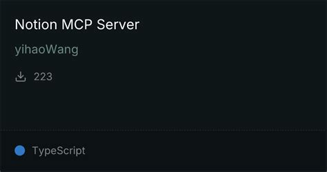 Notion Mcp Server Glama