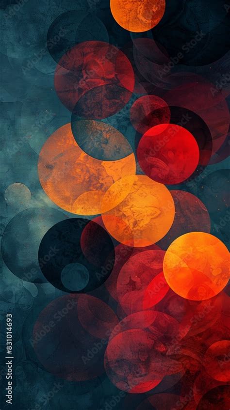 Illustrate A Color Gradient Overlay With Circular Patterns Use Simple Circles Arranged In A