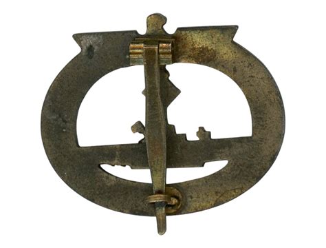 U Boat War Badge Zink Deumer Danzig Militaria