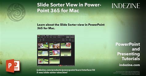Slide Sorter View In Powerpoint 365 For Mac