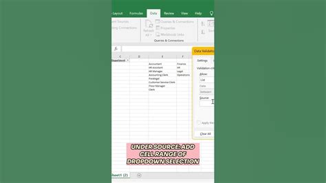 make drop down lists on excel exceltips excelpro excelshortcuts exceltutorial excelexpert