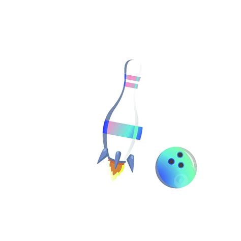 Flying Bowling Ball Vector Cartoon Gradient Gradient Cartoon Vector Png And Vector With