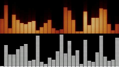阿尔法通道红橙色eq条形图 视频素材下载