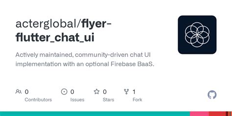 Github Acterglobal Flyer Flutter Chat Ui Actively Maintained Community Driven Chat Ui