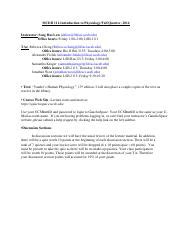 MCDB Syllabus MCDB Introduction To Physiology Fall