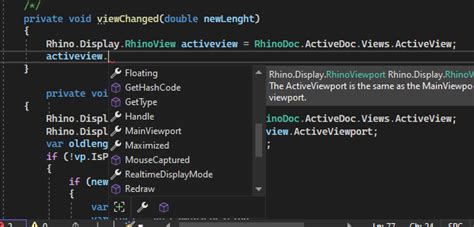 Rhino Viewport Event Rhino Developer Mcneel Forum