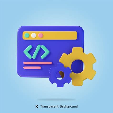 Premium Psd Psd 3d Rendering Web Configuration 3d Icon Isolated Illustration