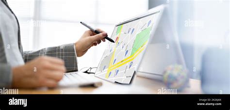 GPS Location Map Search Online Stock Photo Alamy