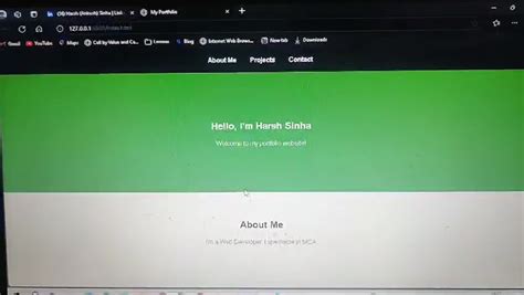 Harsh Sinha On Linkedin Webdevelopment Portfoliowebsite Html Css Javascript…