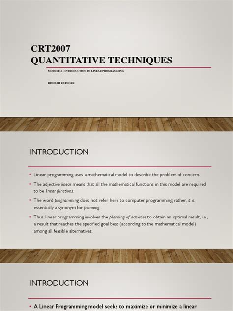 Module 2 Pdf Linear Programming Mathematical Optimization