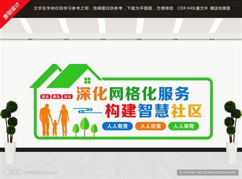 社区治理网格化设计图展板模板广告设计设计图库昵图网