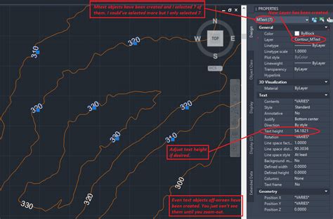 solved map annotation contour label expression autodesk community