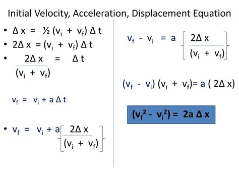Ppt Motion In One Dimension Displacement Time Speed Velocity Acceleration Powerpoint