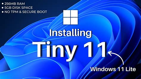 Comment télécharger et installer Tiny 11 23H2 ISO